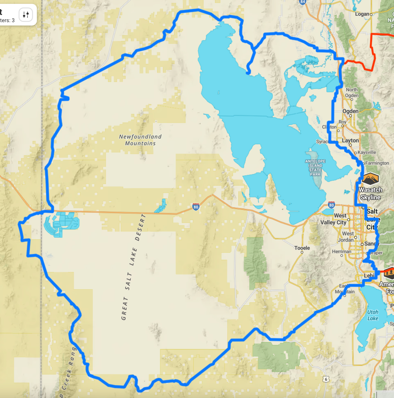 Around the Great Salt Lake Trail – Pioneer Trail System