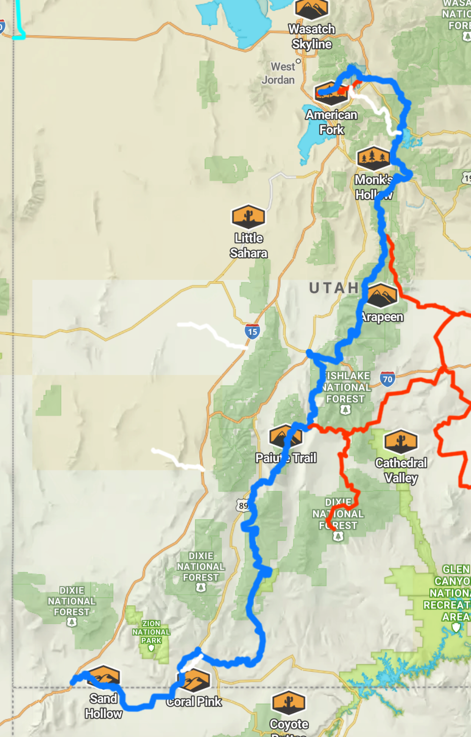 Dixie Trail – Highland to St George, Utah – Pioneer Trail System
